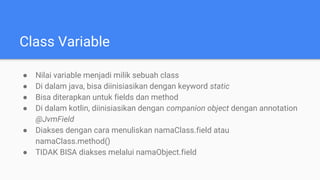Mobile Application 2 Pertemuan 3 Dasar Kotlin Object Oriented ...