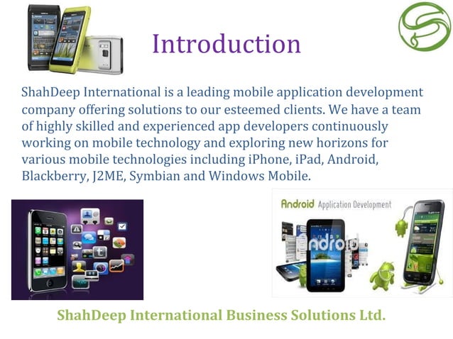 Mobile Application Development Ppt
