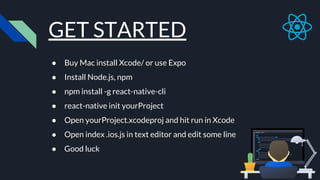 Mobile application development React Native - Tidepool Labs | PDF