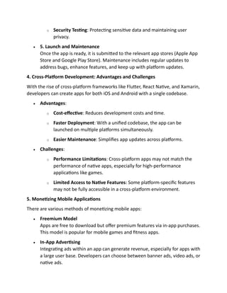 Mobile Application Development: A Step-by-Step Guide | PDF