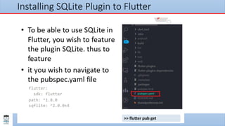 Mobile Application Development (local database) class-07 | PPT