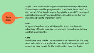 Mobile application development platform | PPTX