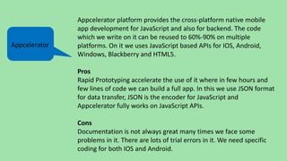 Mobile application development platform | PPTX