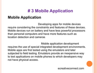 Mobile application development ppt | PPTX