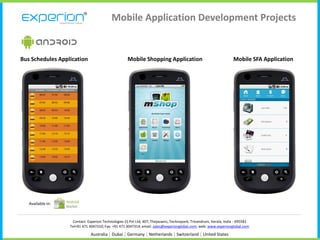 Experion - Mobile Applications | PDF