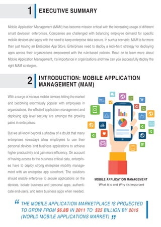 Mobile application management (mam) in enterprise management | PDF