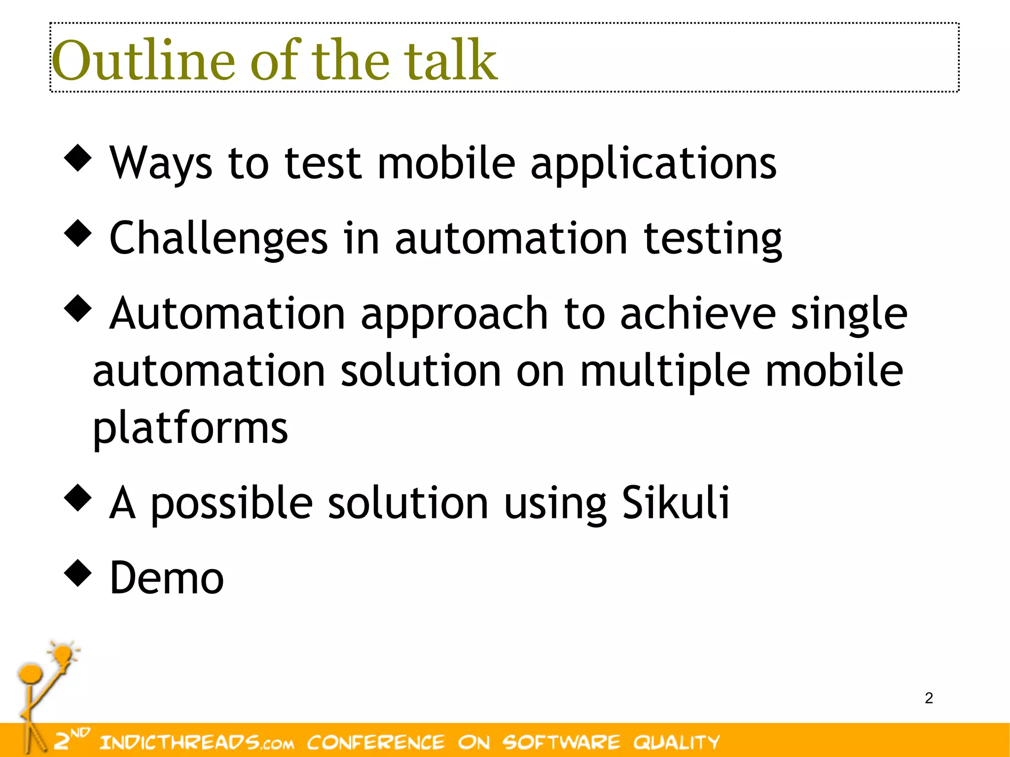 Mobile Applications And Automation Testing Ppt