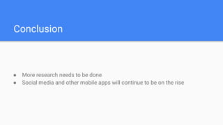 Mobile applications and interpersonal communication | PPT