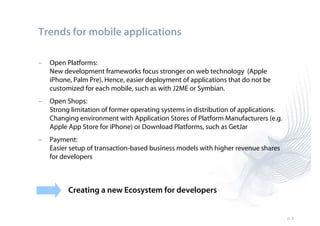 Mobile Applications – Market Evaluation and Opportunities | PPT