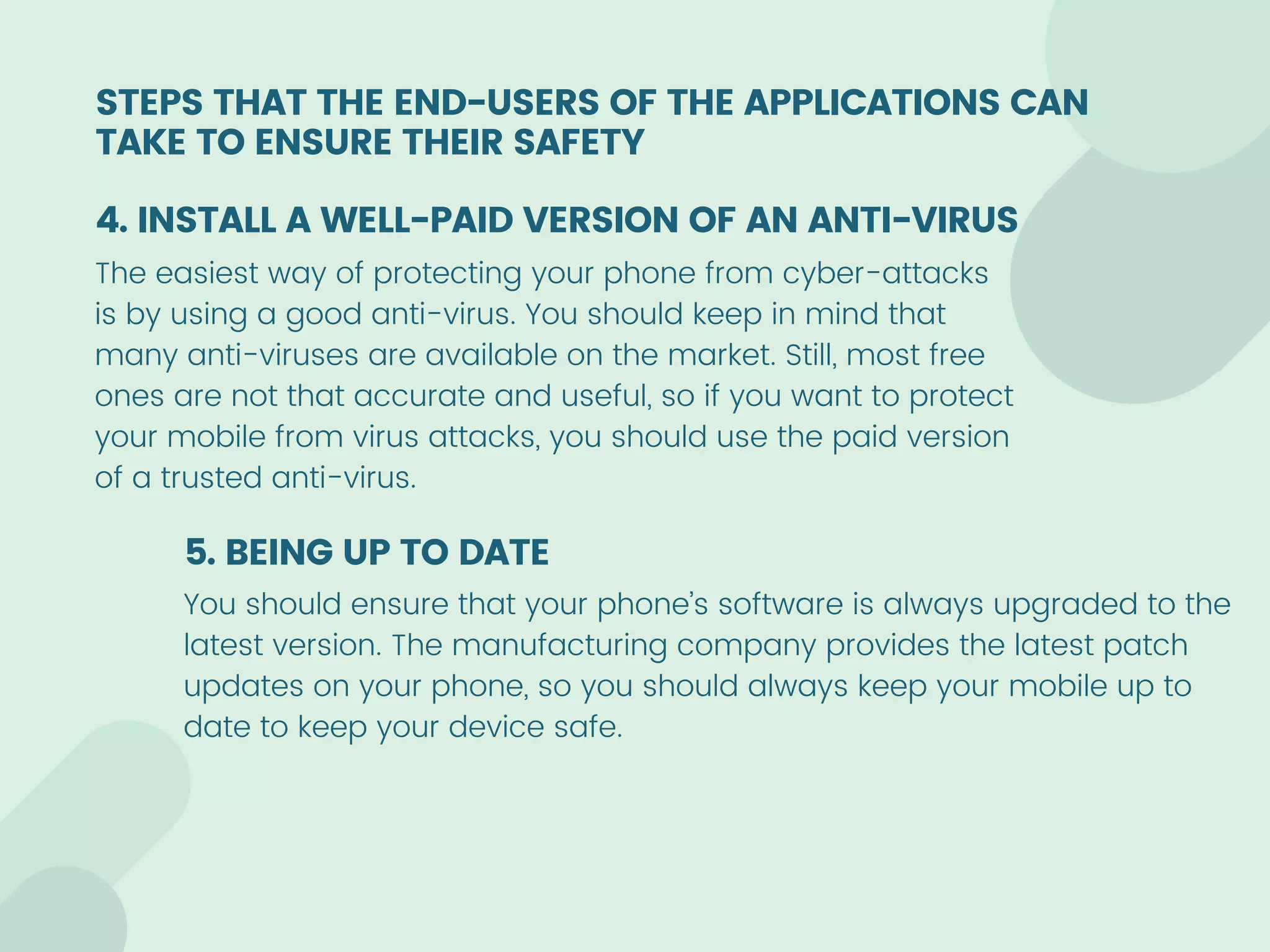 Tips of Mobile Application Security | PDF