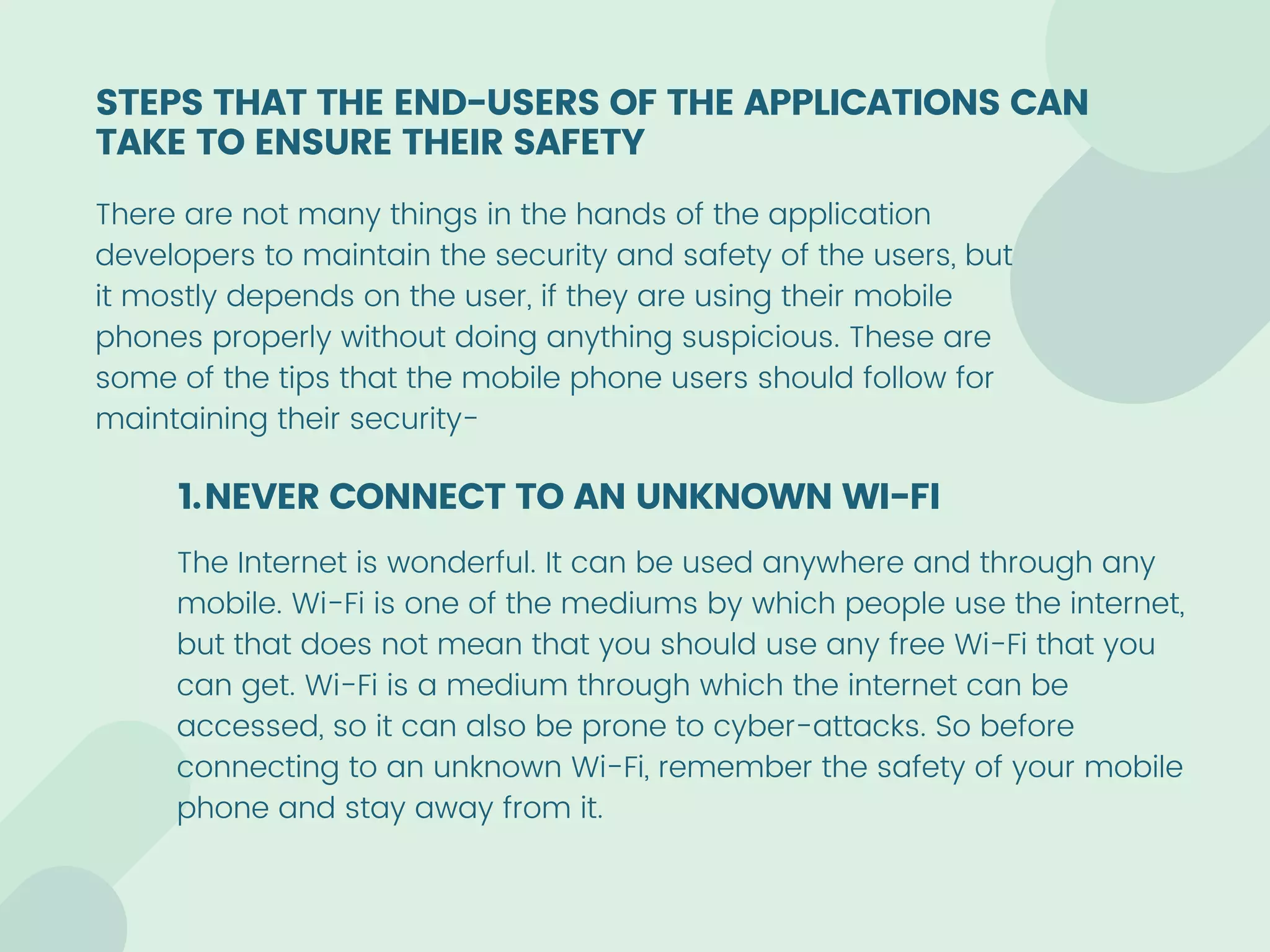 Tips of Mobile Application Security | PDF