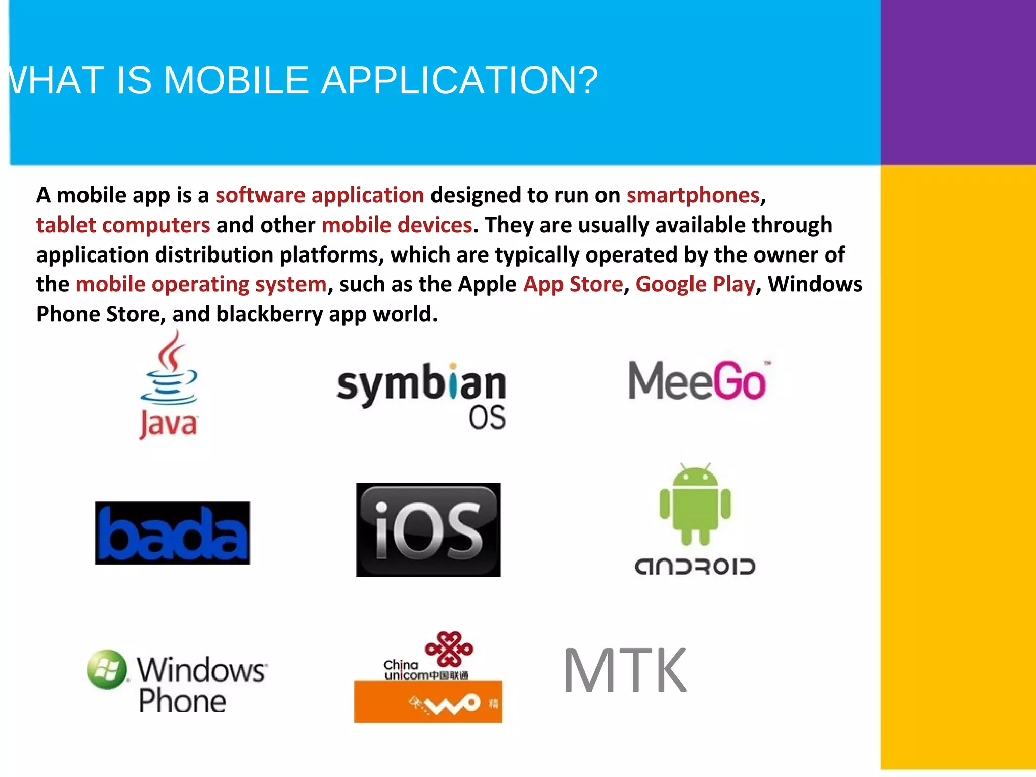 Mobile applications ppt | PPT