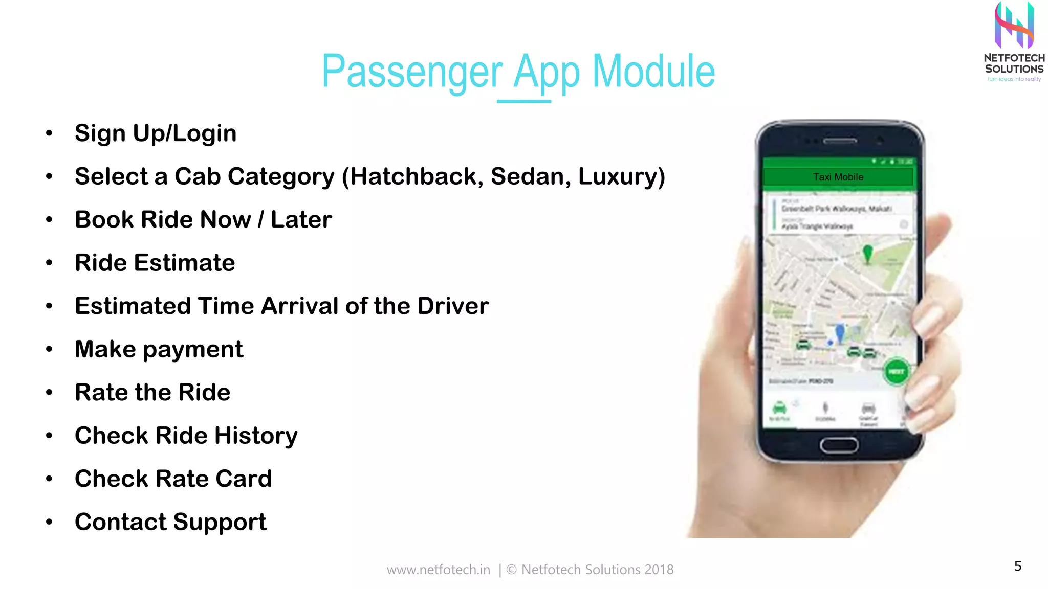 Taxi Mobile Application | PDF | Operating Systems | Computer Software and Applications