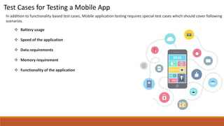 Mobile application testing | PPTX