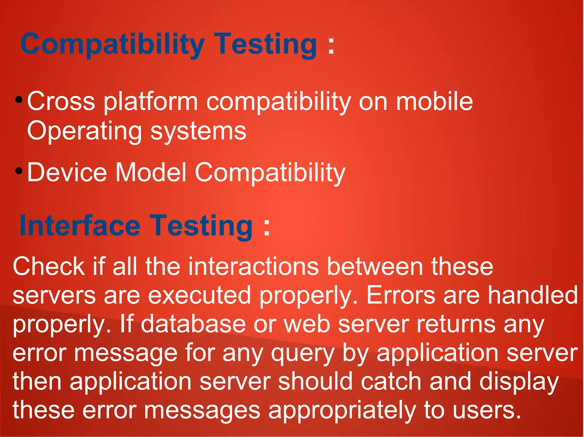 Mobile Application Testing Strategy Ppt