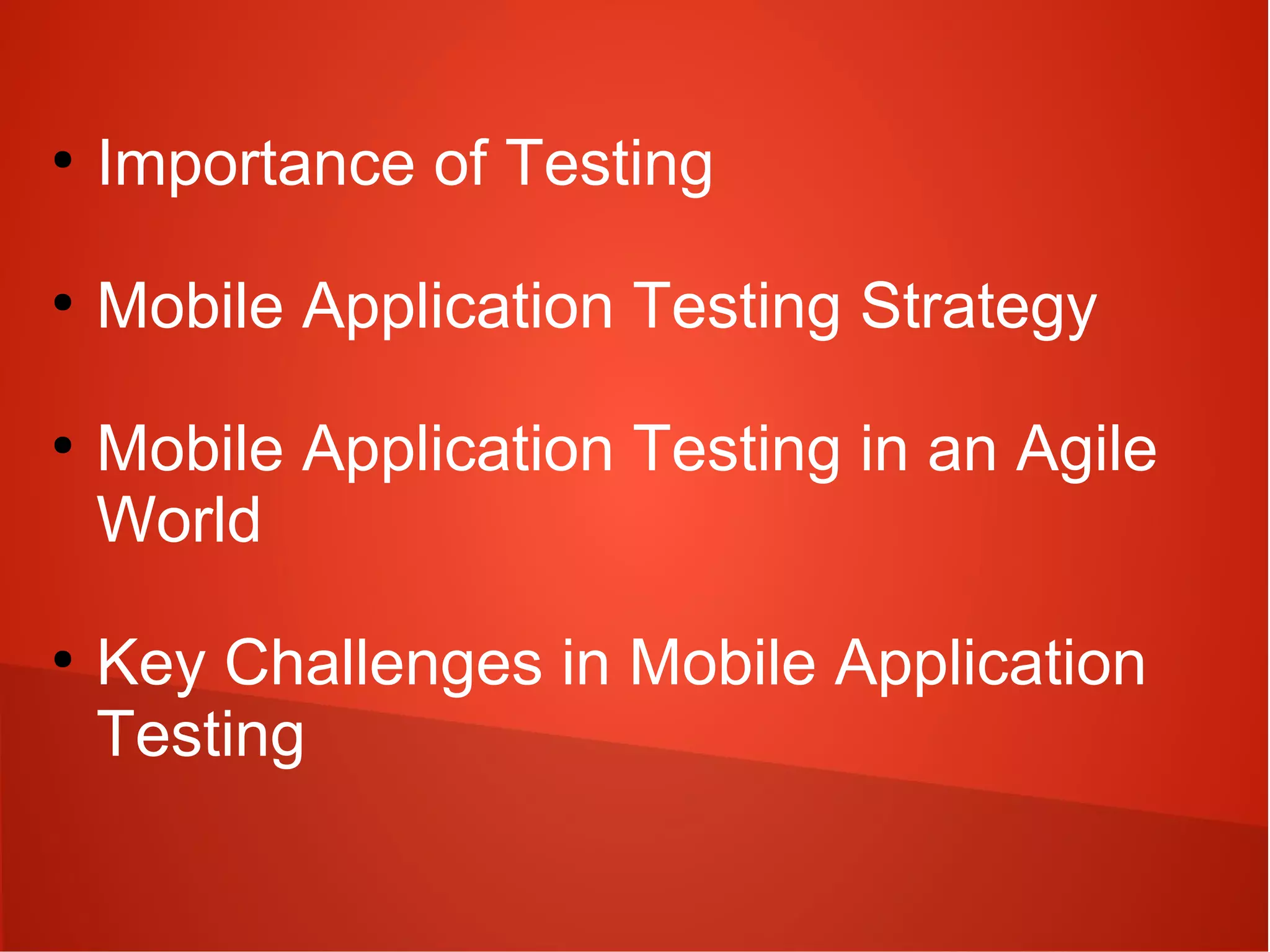 Mobile Application Testing Strategy Ppt