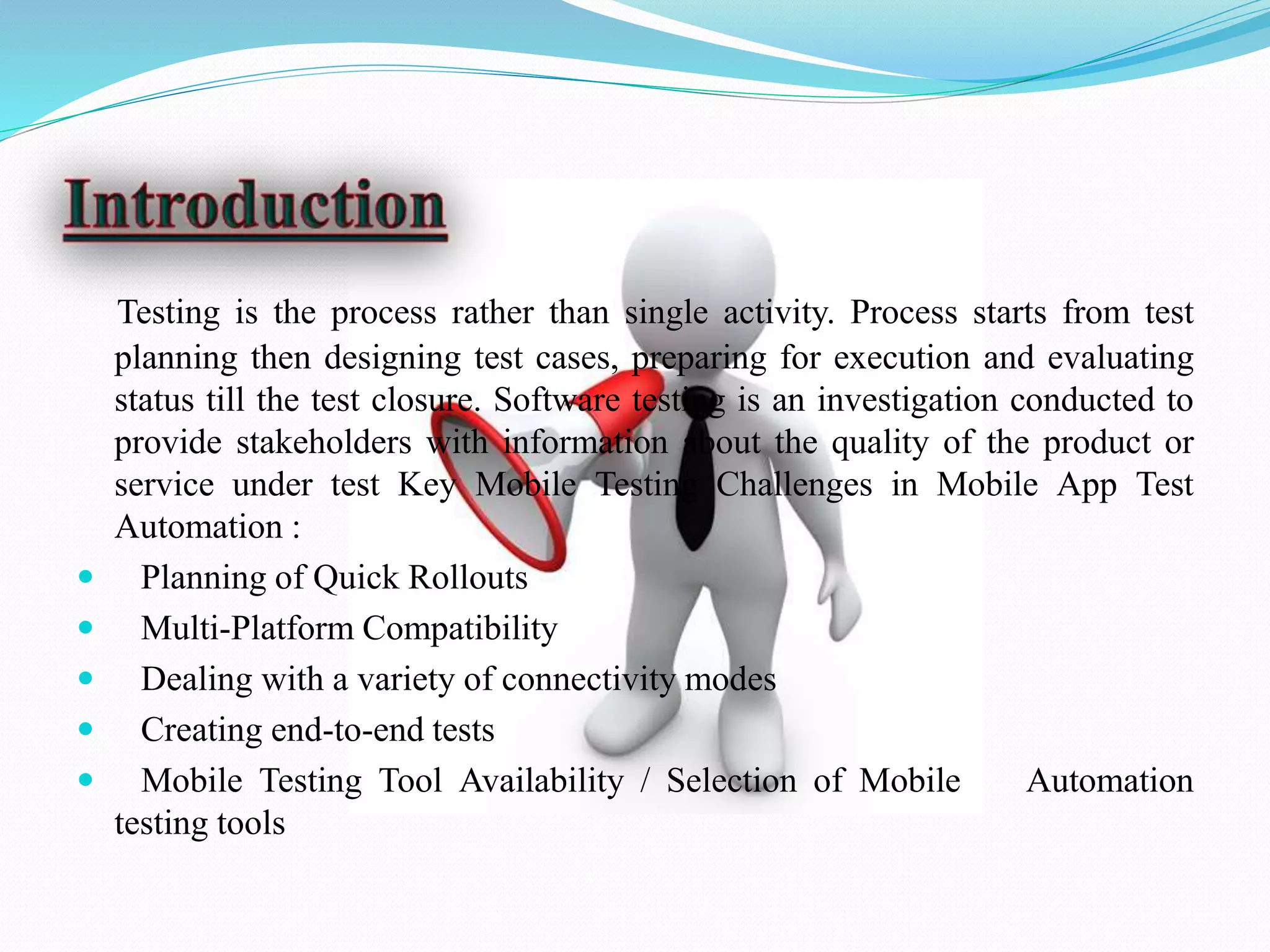 Mobile Application Testing Process | PPTX | Operating Systems ...