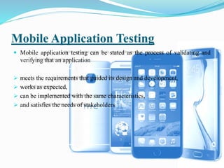 Mobile Application Testing Process | PPTX | Operating Systems ...