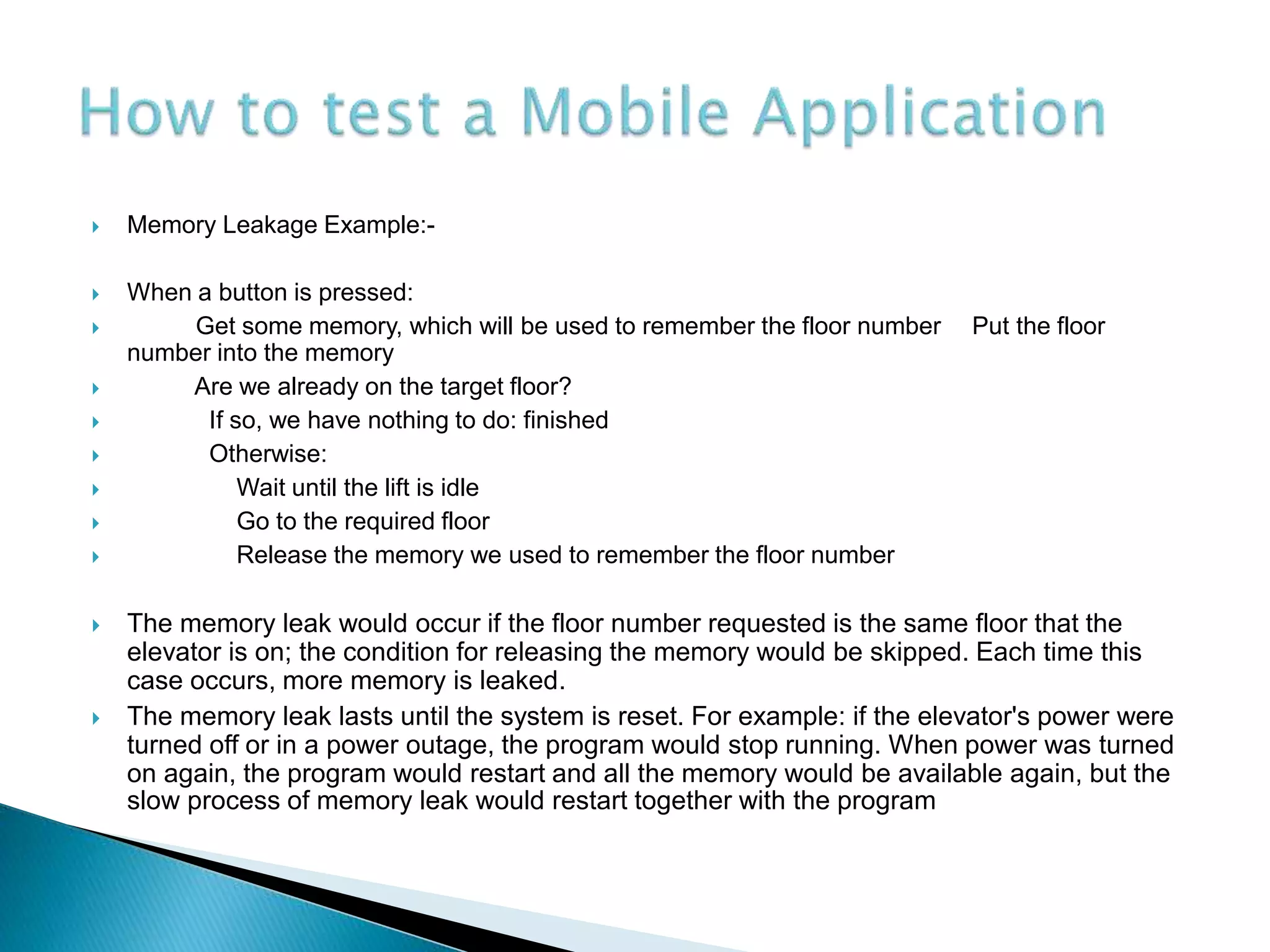 Mobile application testing tutorial | PPTX