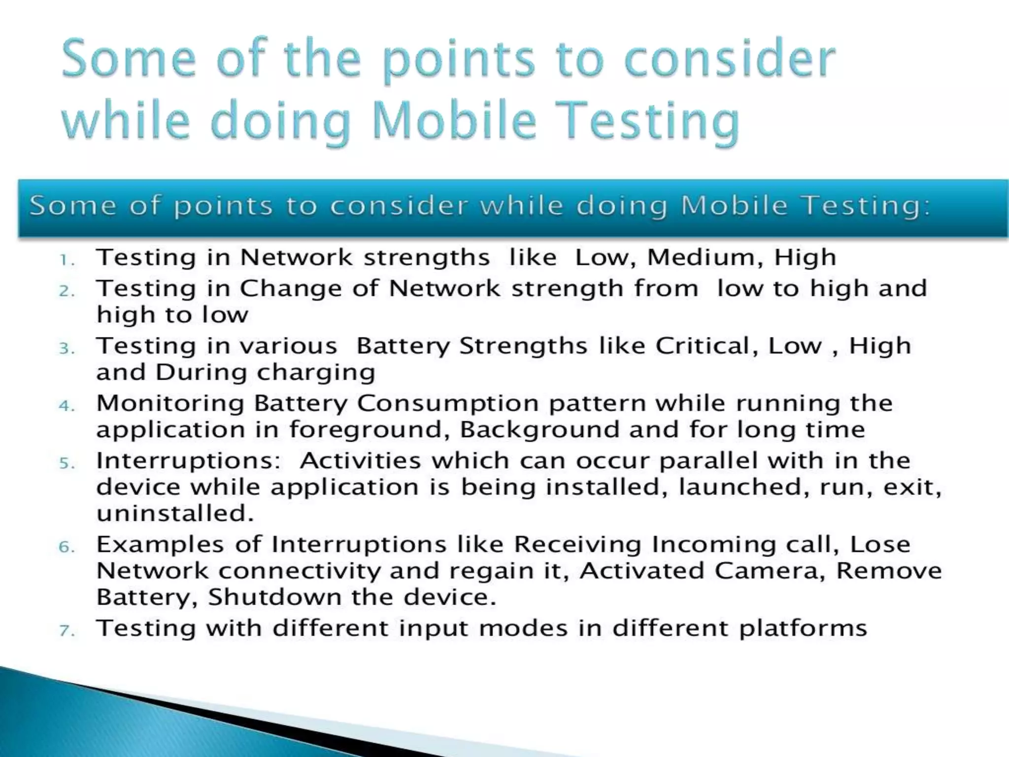 Mobile application testing tutorial | PPTX