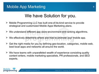 Mobile app marketing | PPT