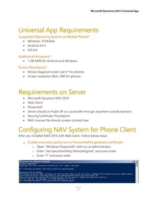 Microsoft Dynamics NAV Phone Client | PDF