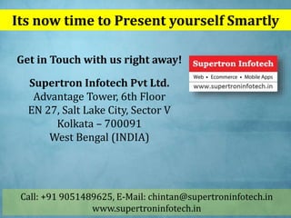 Mobile Apps Portfolio Supertron Infotech | PPT