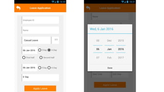 Employee Self Service Mobile App. | PPTX