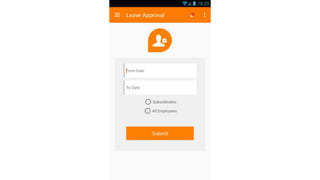 Employee Self Service Mobile App. | PPTX