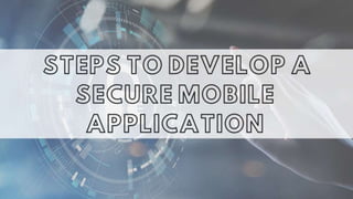 Mobile Application Security | PPTX | Computer Software and Applications ...