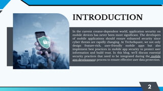 Mobile App Security: Best Practices for Protecting User Data | PDF