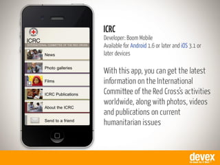 Mobile apps for humanitarians | PPT