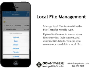 GoAnywhere File Transfer Mobile App | PPT