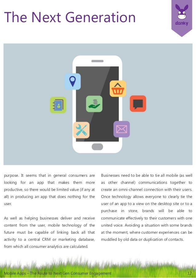 Mobile Apps - Route To Next Gen Mobile Consumer Engagement