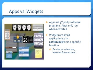 Mobile appswidgetsppt | PPT