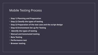 MobileApplicationTestingTypeofMobileapps.pptx