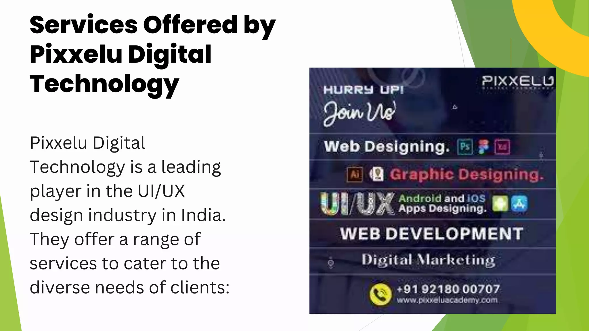 Mobile App UIUX Services in India - Pixxelu Digital Technology.pptx