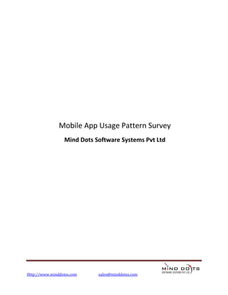 Mobile app usage survey report | PDF
