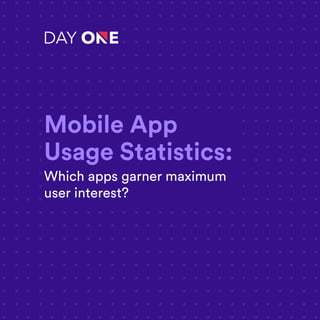 Mobile app usage statistics | PDF