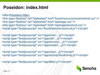 Mobile app with sencha touch | PPT
