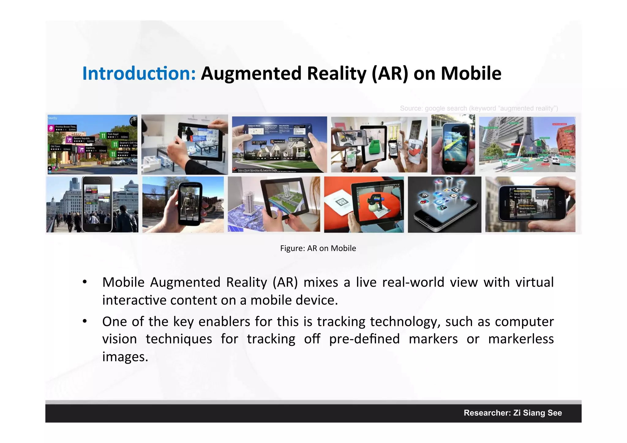 Mobile AR Lecture 8 - AR Panoramas | PPT