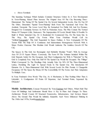 Mobile Architecture | DOCX | Developmental Sites | Real Estate