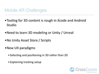 Native Augmented Reality: An Introduction to ARKit and ARCore | PDF | Augmented Reality ...