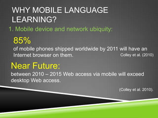 Mobile assisted language learning (mall) | PPTX