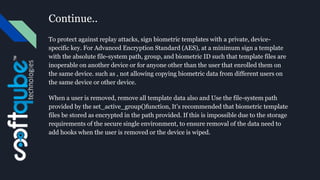 Mobile Authentication with biometric (fingerprint or face) in #AndroidAppDevelopment | PPT