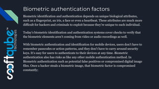 Mobile Authentication with biometric (fingerprint or face) in #AndroidAppDevelopment | PPT