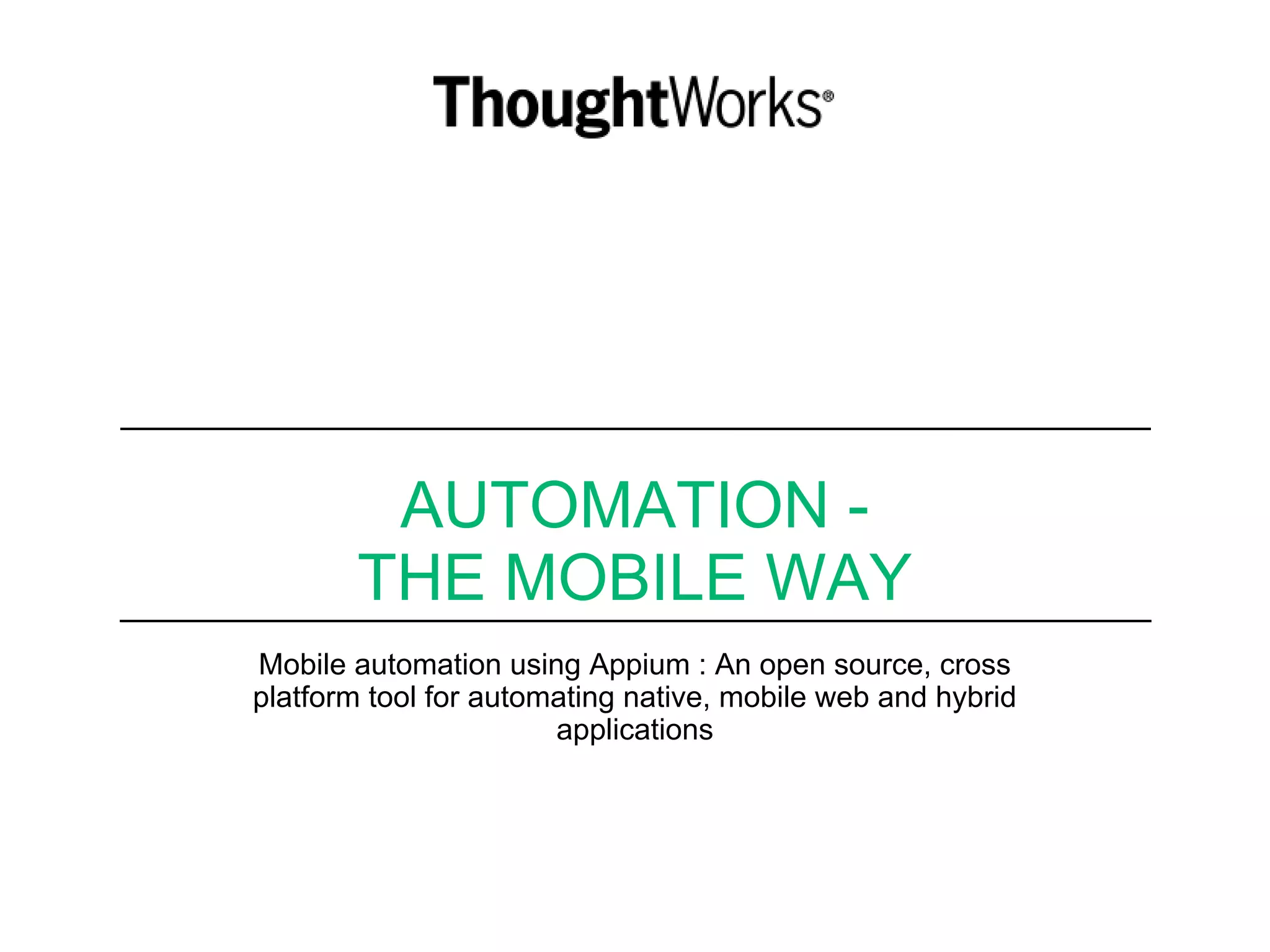 Mobile automation using appium.pptx