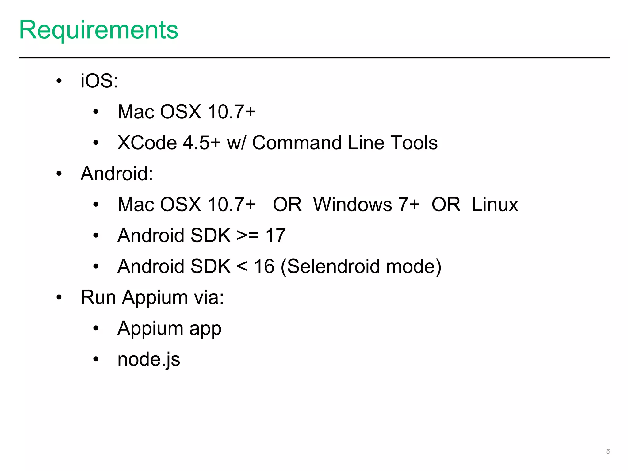 Mobile Automation Using Appium - vodQA Bangalore 2015 | PPTX | Operating Systems | Computer ...