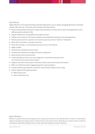 Mobile Automation Framework (MAF). | PDF | Operating Systems | Computer ...