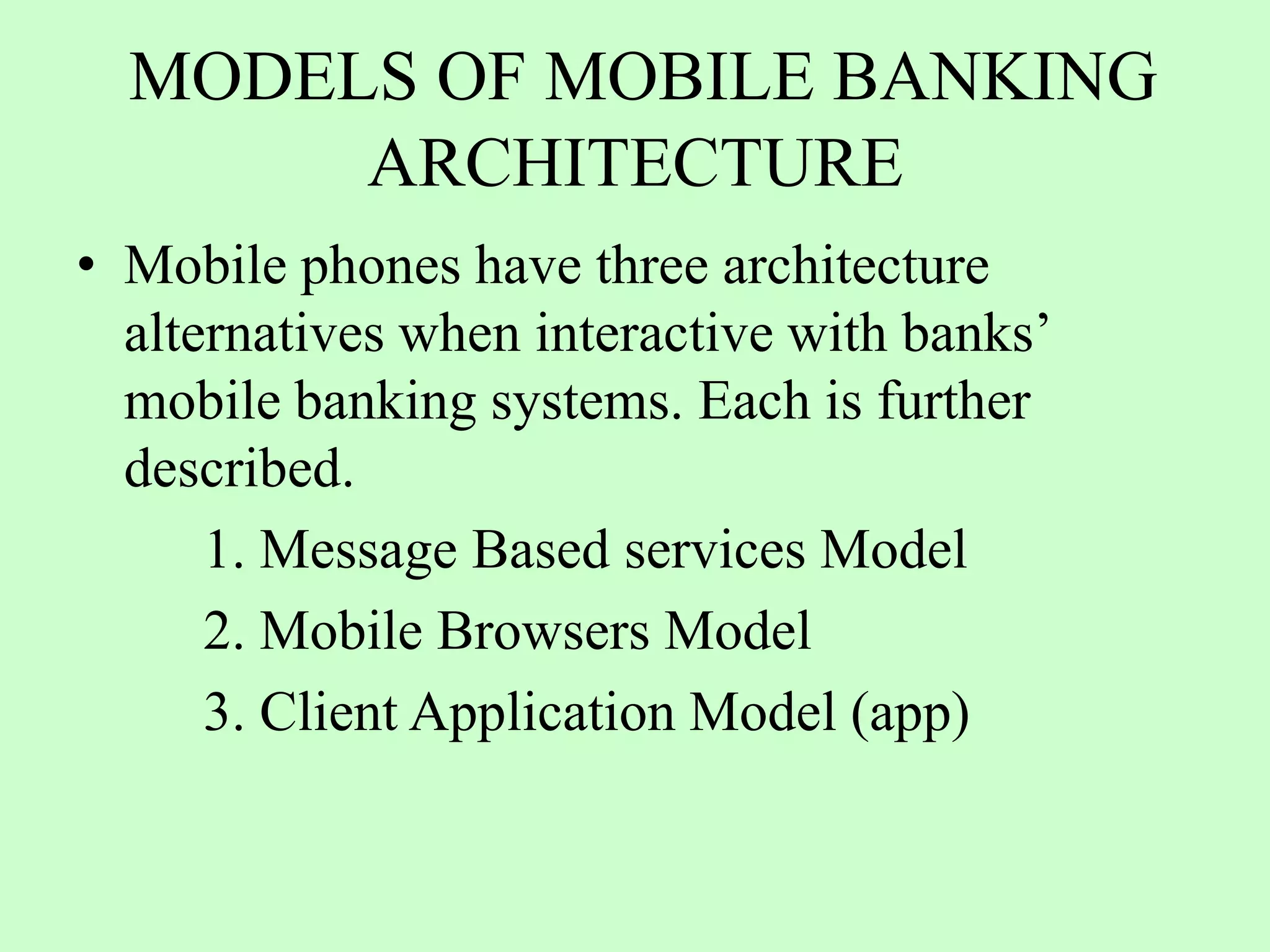 Mobile banking | PPTX